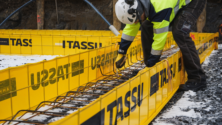 Tassu-perustuksen työmaajätteen vähentäminen - Lammi
